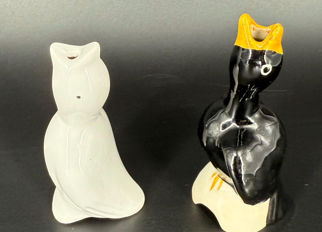 Vintage English Pie Birds: Black and White Ceramic Pie Vents Priced ...