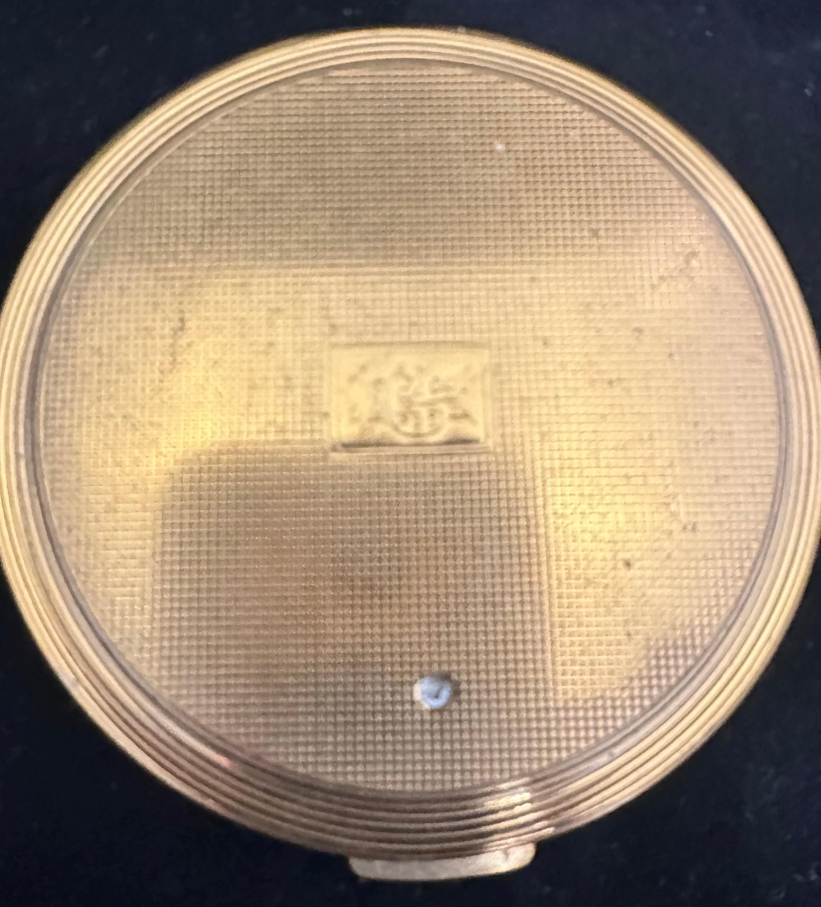 Vintage English Mascot Powder Compact With Pink Enamel Rose ...