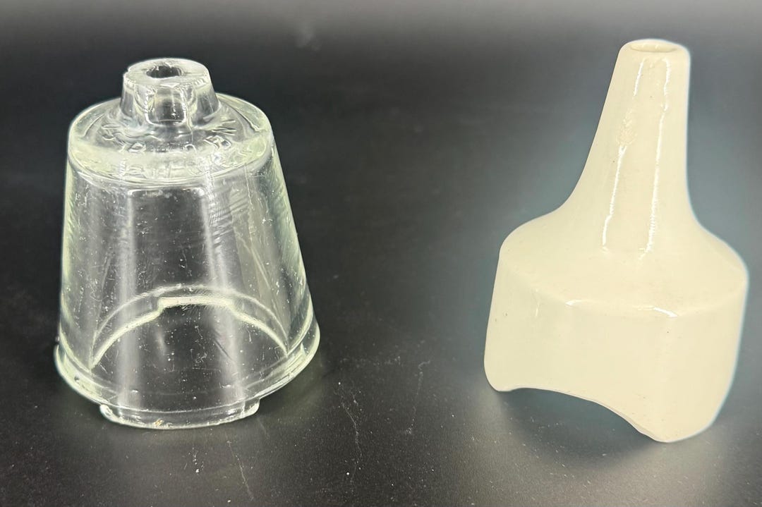 Victorian English Pie Vents, 1 Glass, 1 Ceramic (priced Separately ...