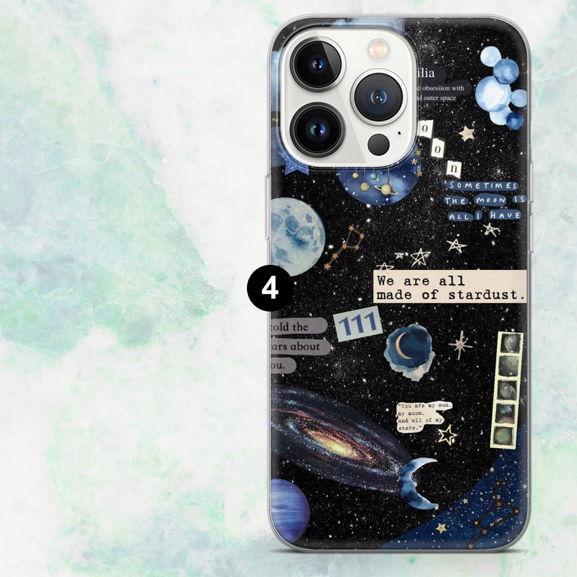 Astronomy Phone Case Planets Space Celestial Cover for iPhone 16, 15 ...