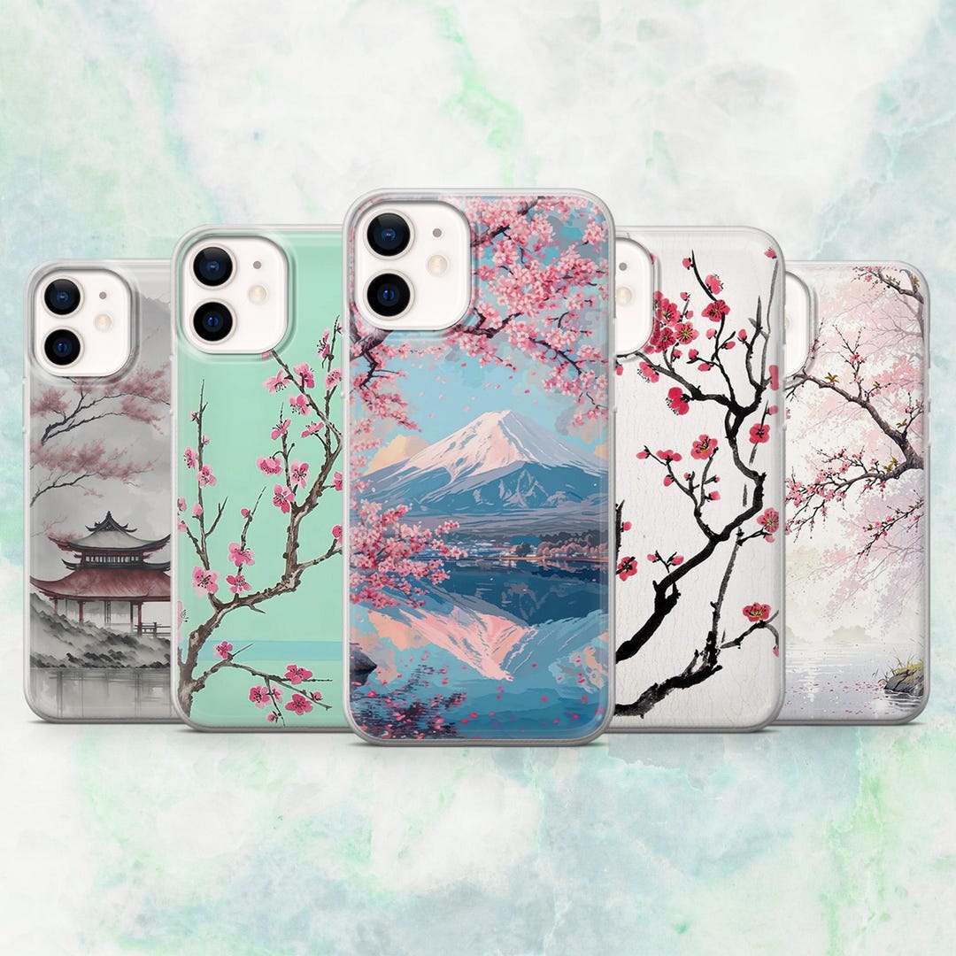 Japanese Phone Case Asian Japan Scenery Cover for iPhone 16, 15, 14, 13 ...