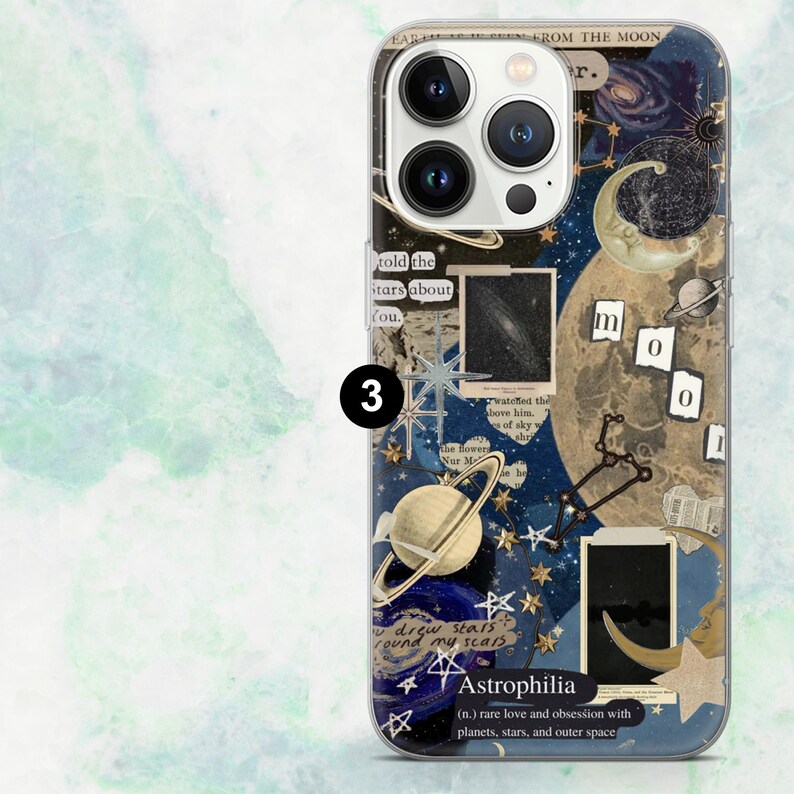 Astronomy Phone Case Planets Space Celestial Cover for iPhone 16, 15 ...
