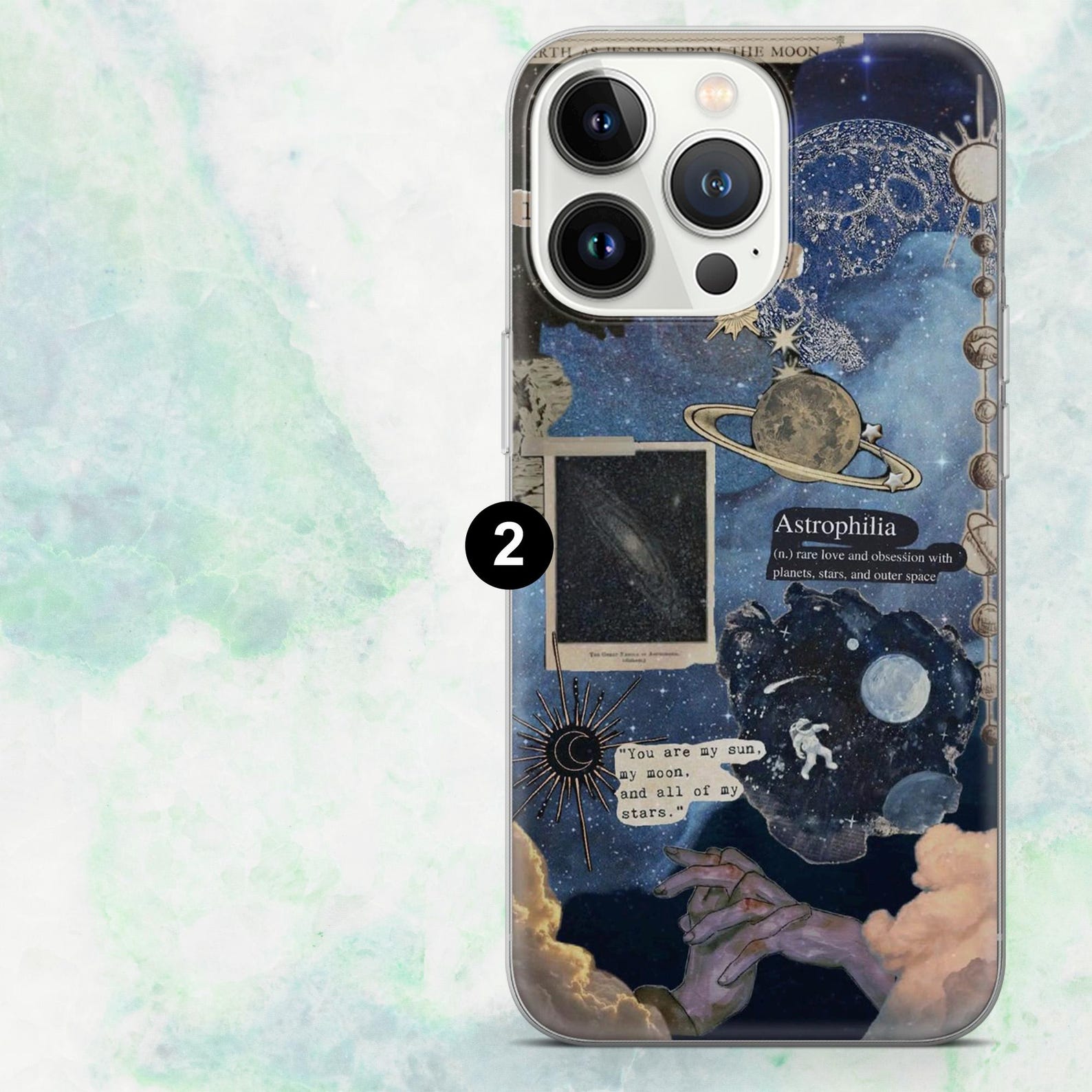 Astronomy Phone Case Planets Space Celestial Cover for iPhone 16, 15 ...