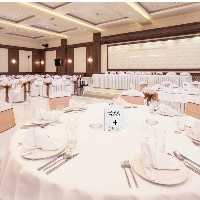 Editable Table Tent Template: Canva Printable for Events (4x6" Table ...