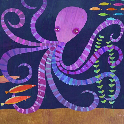 Crawling Crab Art Print Ocean Illustration Series Perfect Etsy