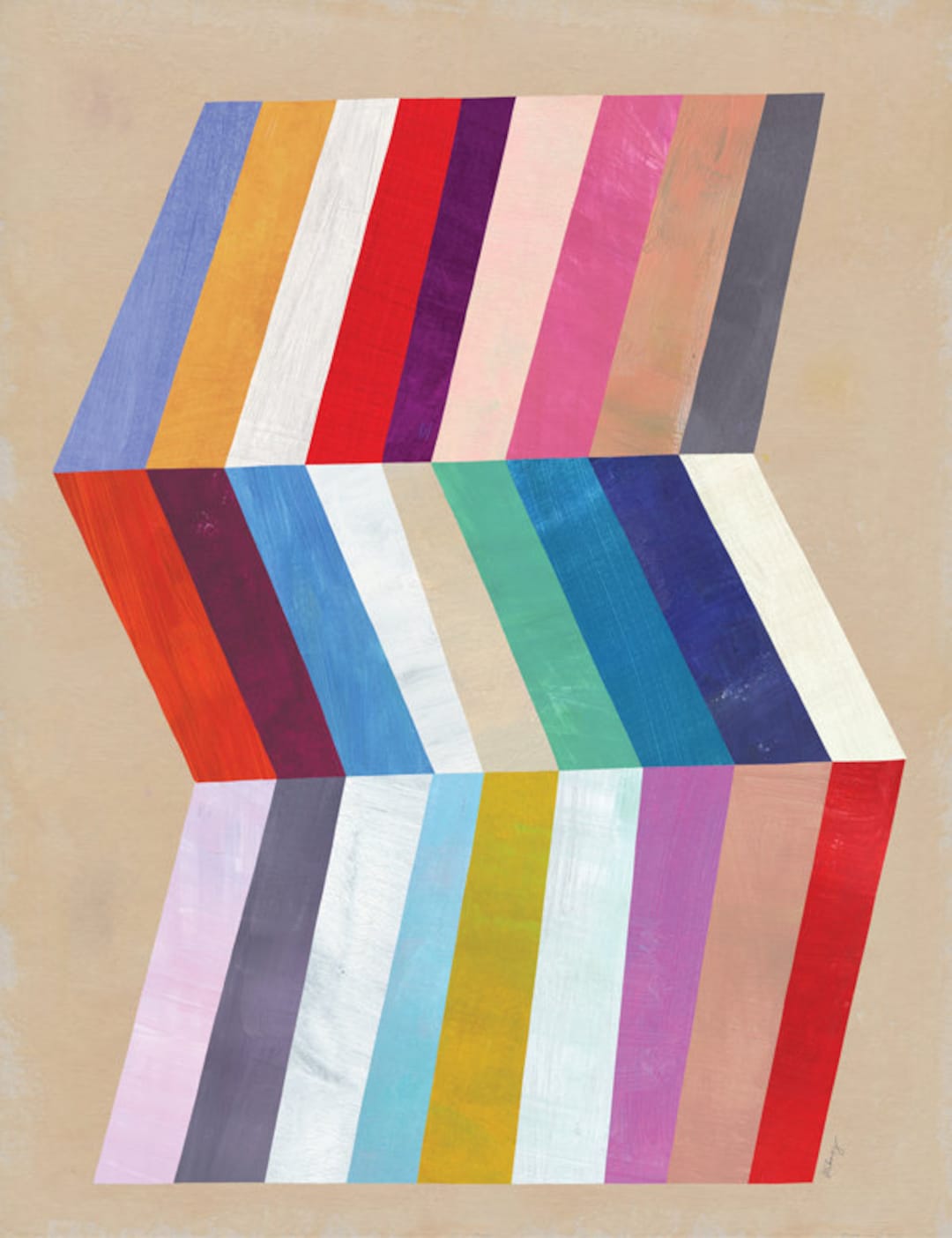 Slanted II | Abstract Art Print for Your Modern Home. Available in Easy ...