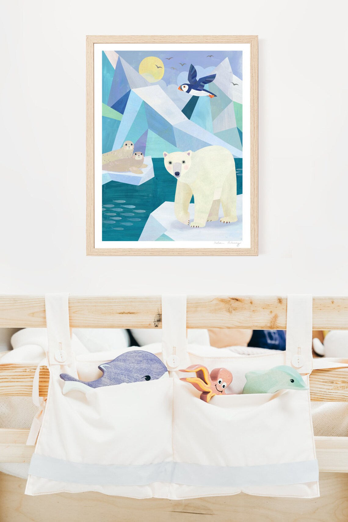 Polar Bear Pals | Giclee Art Print for Kids Featuring Arctic Animals - Etsy