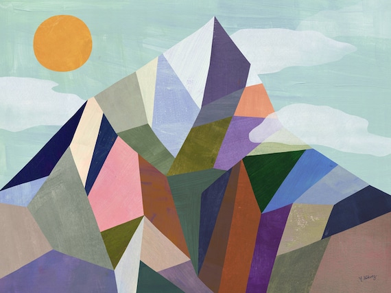 Geometric Landscape Painting
