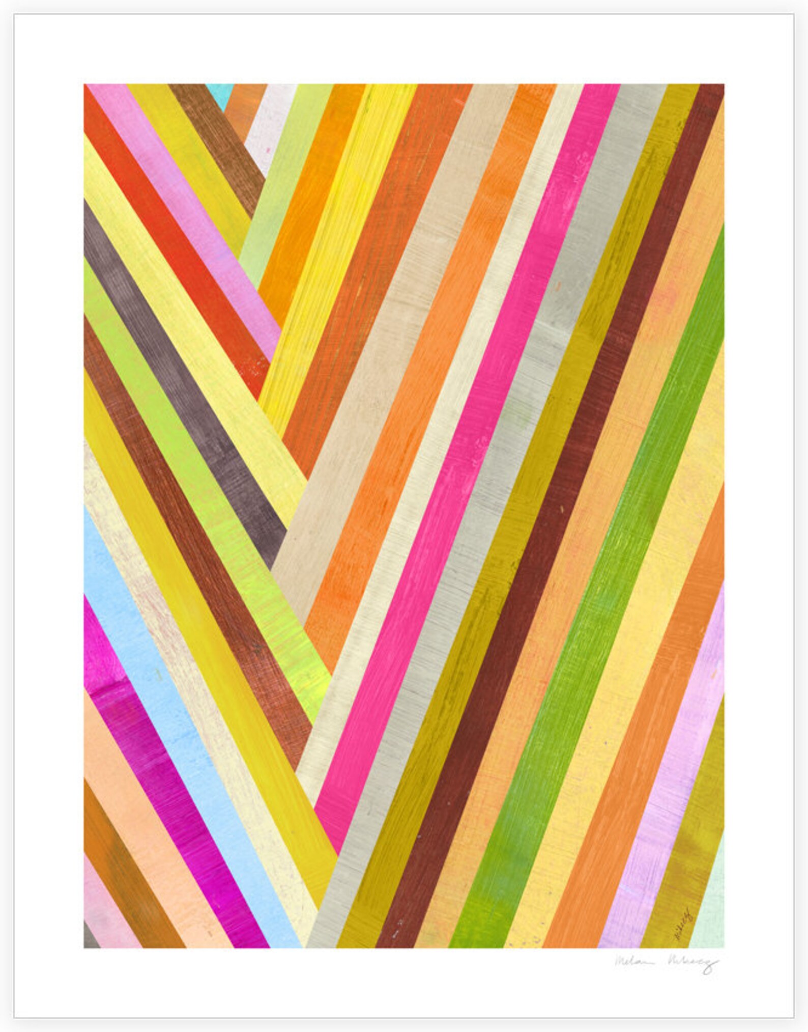 Checkmark Abstract Art Print Modern Home Decor Geometric - Etsy