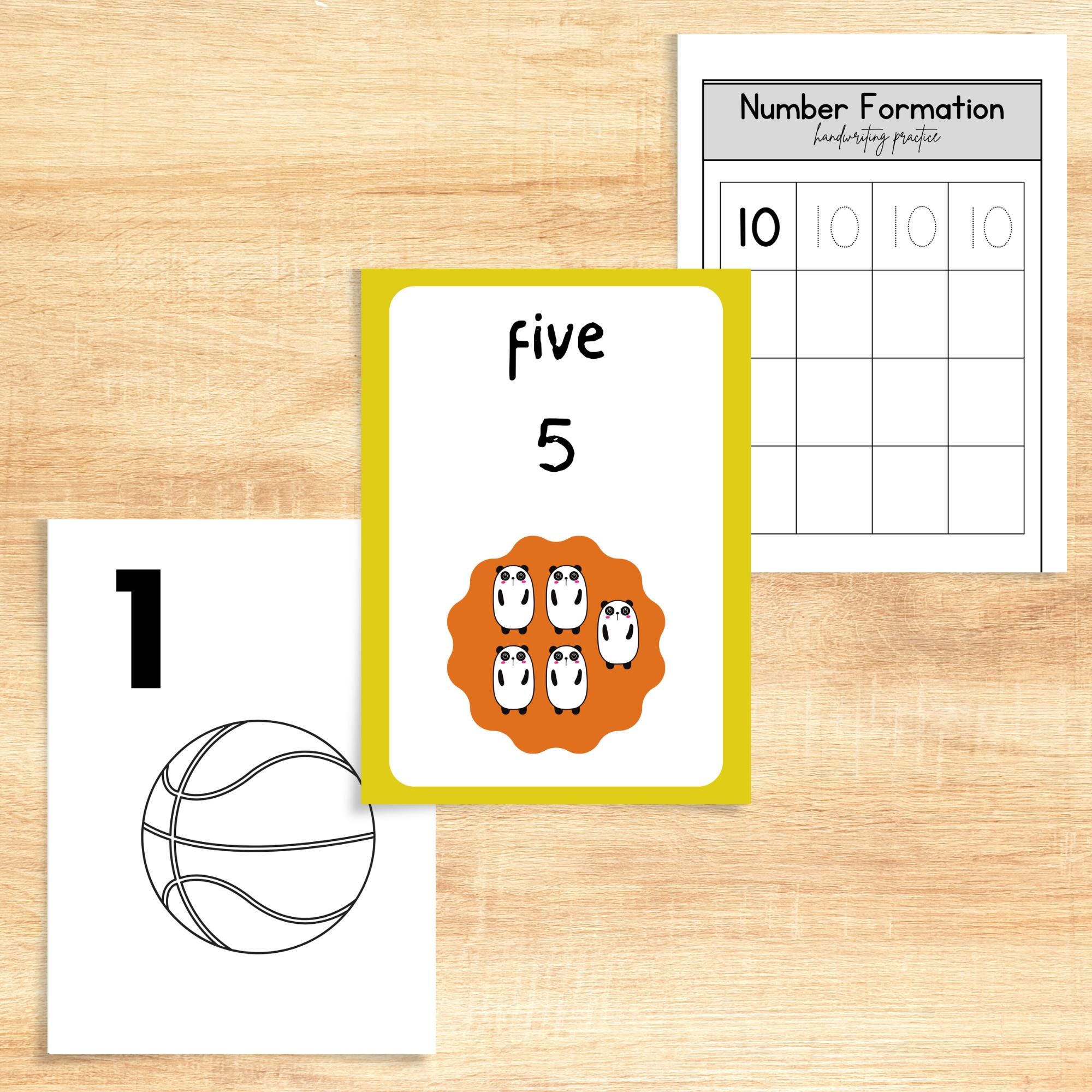 Preschool Worksheets Printable Bundle | Alphabet Tracing, Numbers 1-10 ...