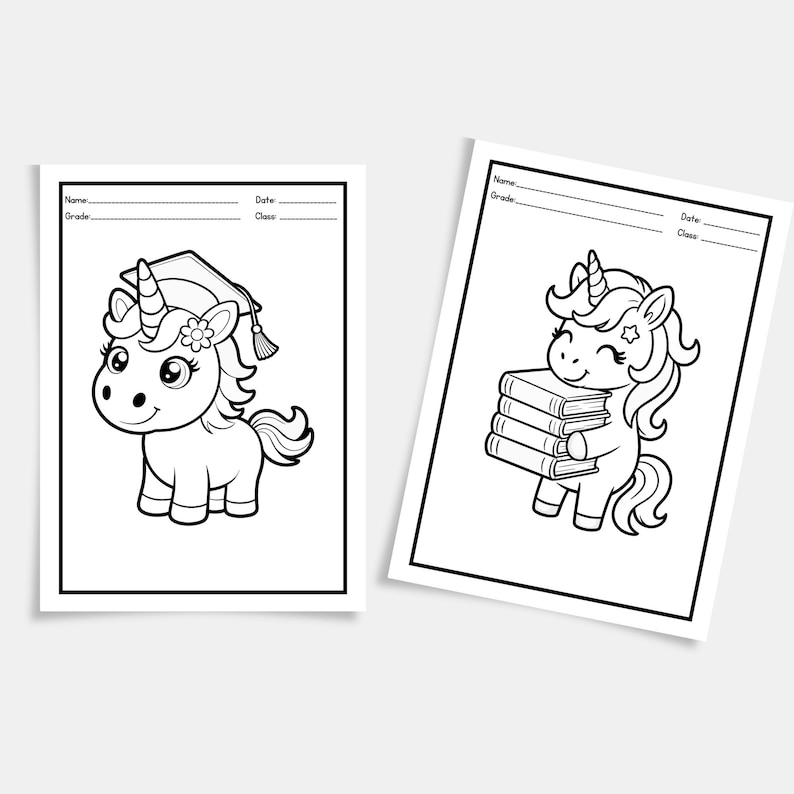 Unicorn Coloring Book for Kids | Printable Unicorn Coloring Pages | Fun ...