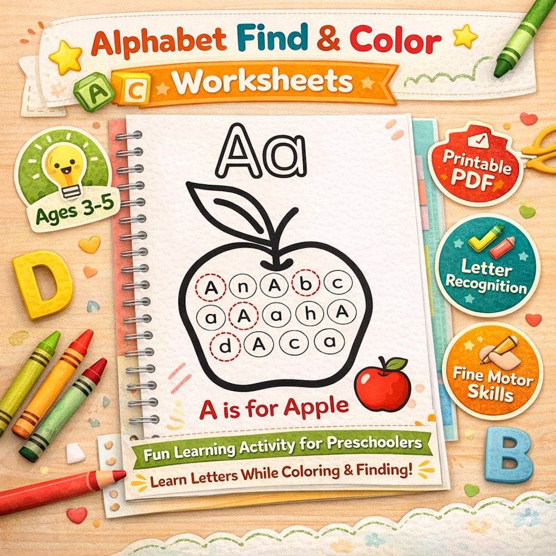 Alphabet Coloring Book for Kids – Fun & Educational ABC Learning Pages ...