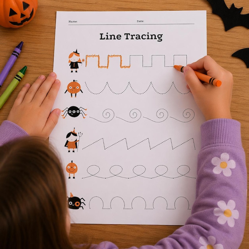 Preschool Line Tracing Worksheets | Toddler Prewriting Practice ...