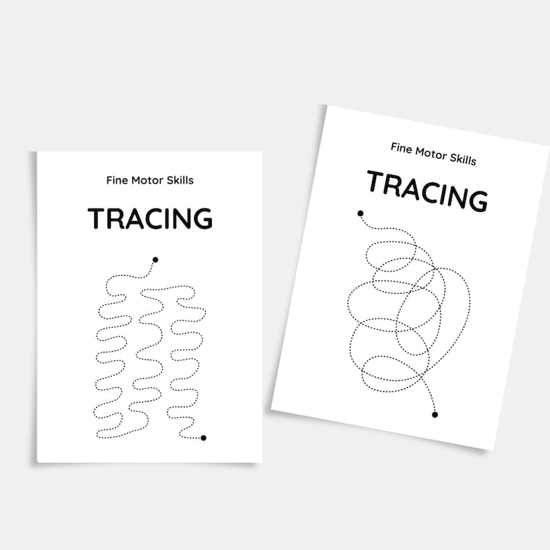 Line Tracing Worksheets for Preschool | Fine Motor Skills Practice for ...