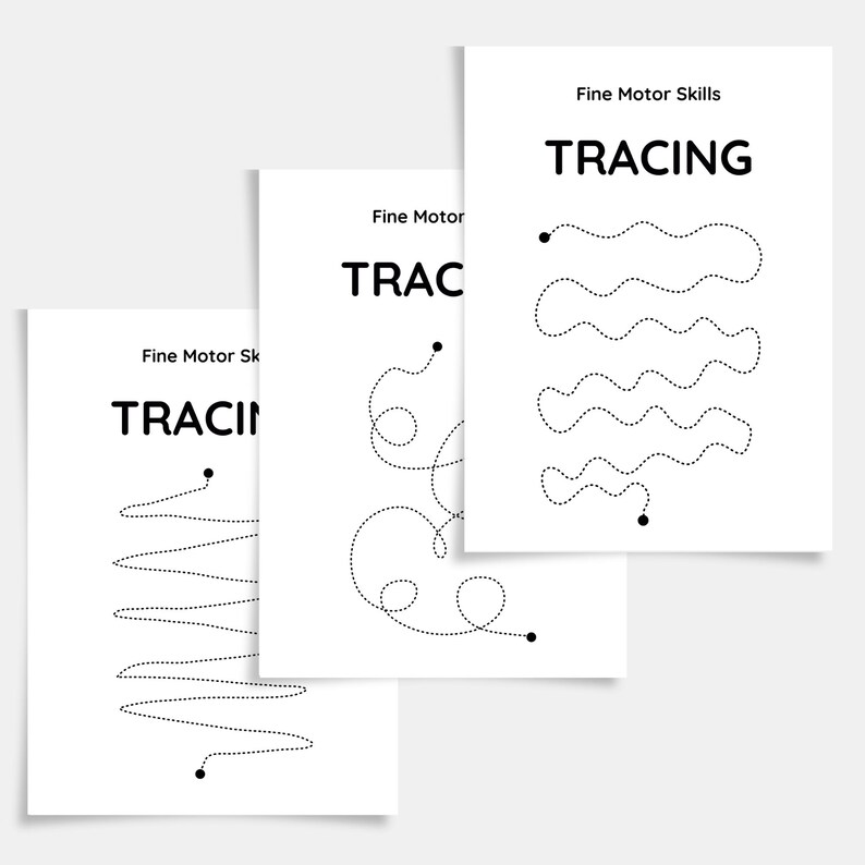 Line Tracing Worksheets for Preschool | Fine Motor Skills Practice for ...