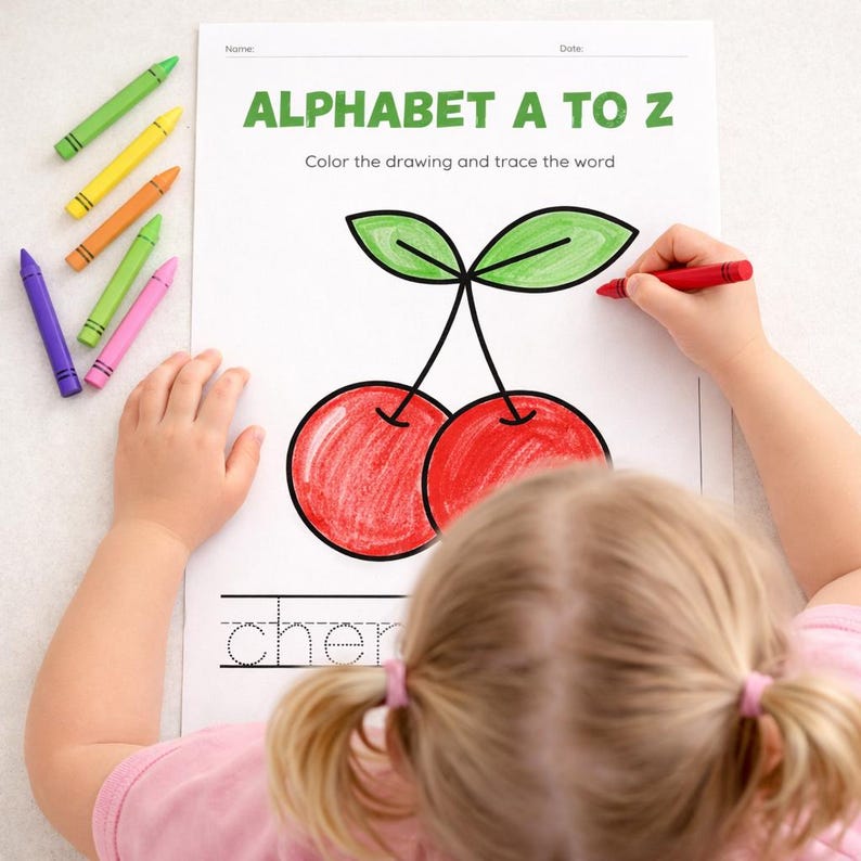 Alphabet Coloring Pages for Kids , A to Z Printable Letter Tracing ...