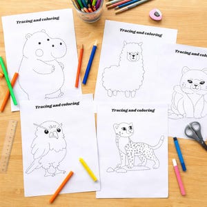 Trace Coloring Pages for Kids | Printable Tracing Worksheets , Download ...
