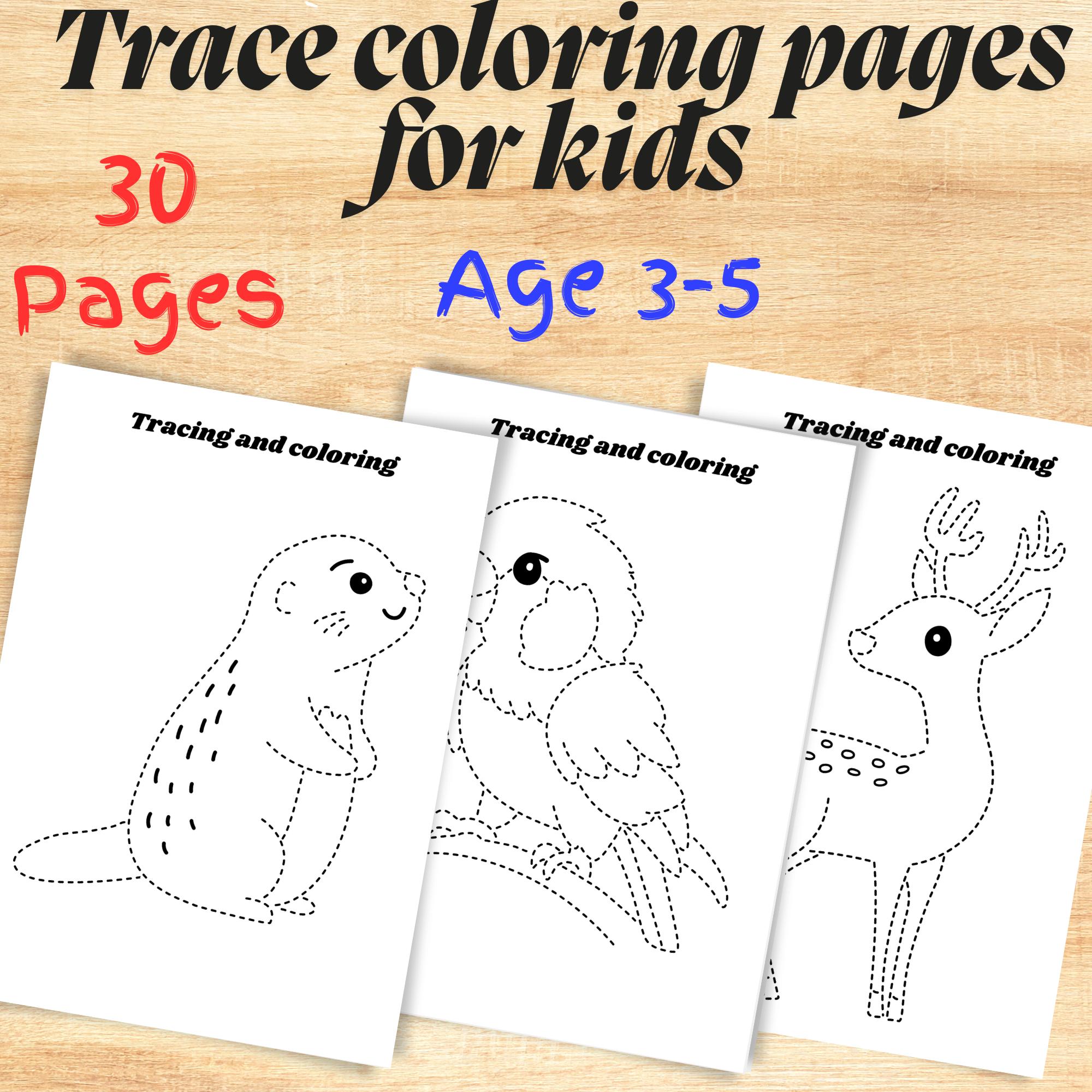 Trace Coloring Pages for Kids | Printable Tracing Worksheets , Download ...