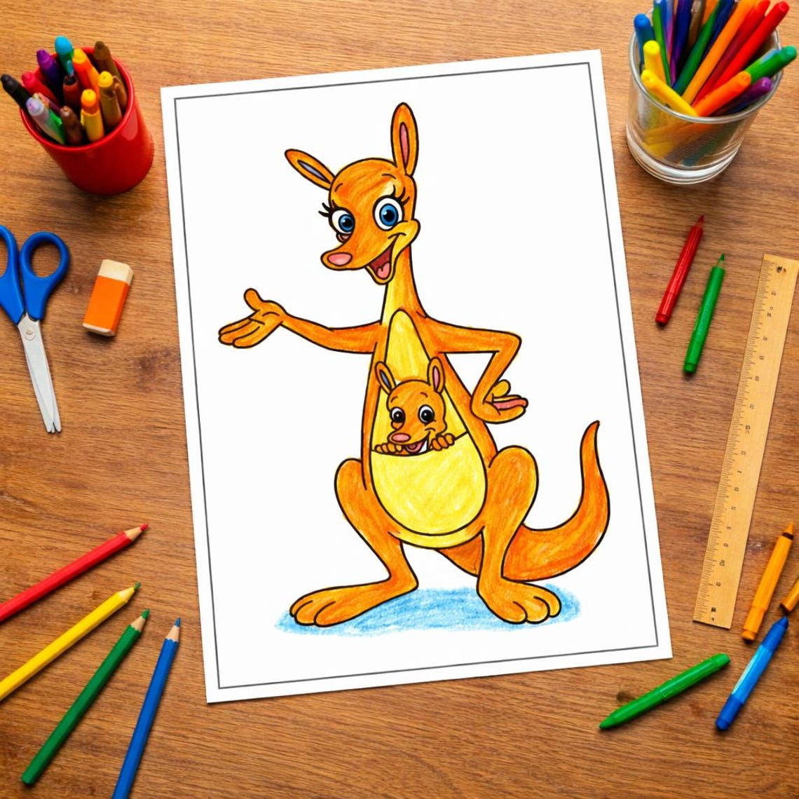 Printable Coloring Pages for Kids | Easy Coloring Sheets | Digital ...