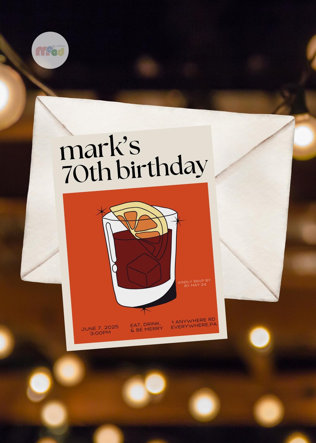 Retro Birthday Party Invite - Etsy