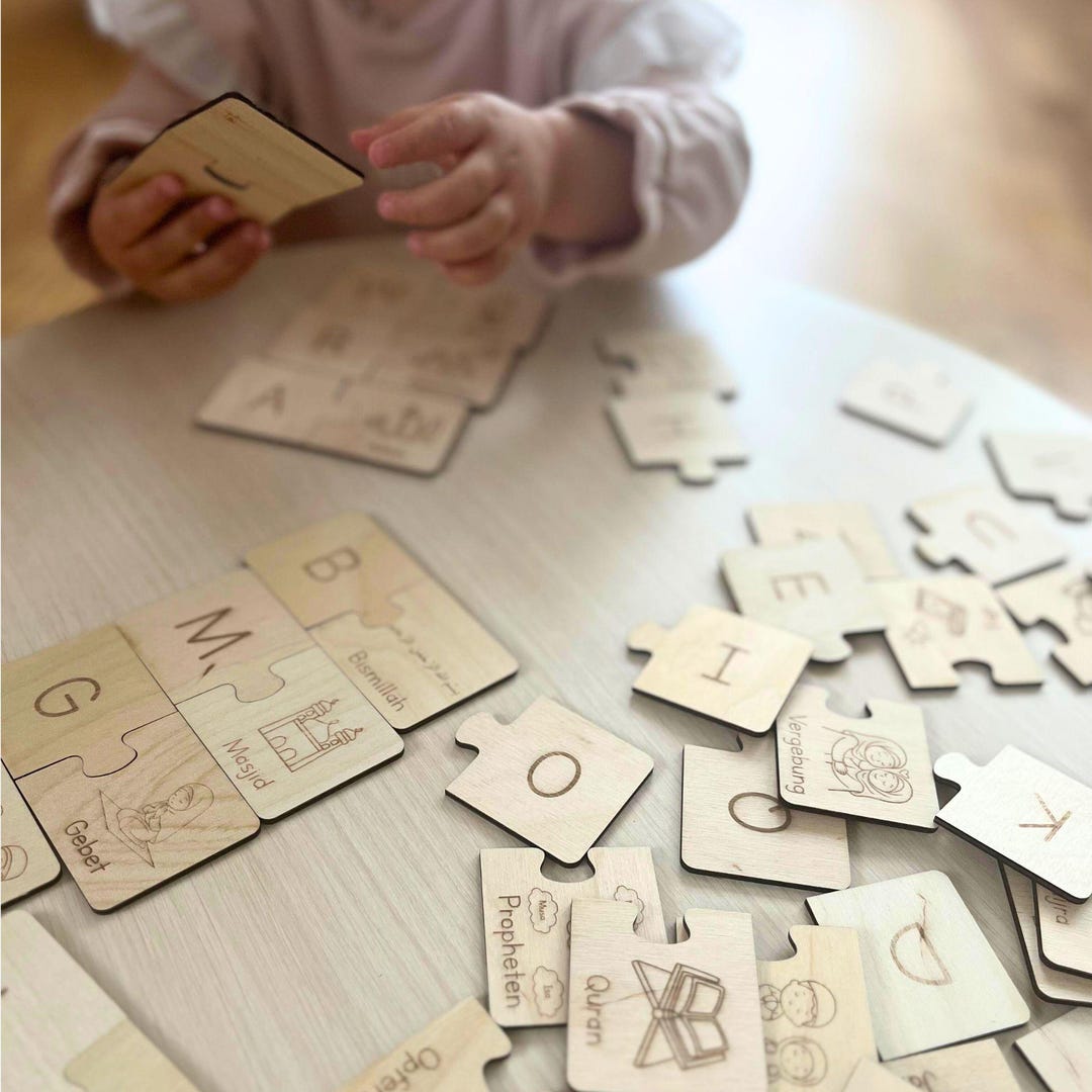 Islamic Alphabet Puzzle ABC Allah Bismillah Paara Find - Etsy