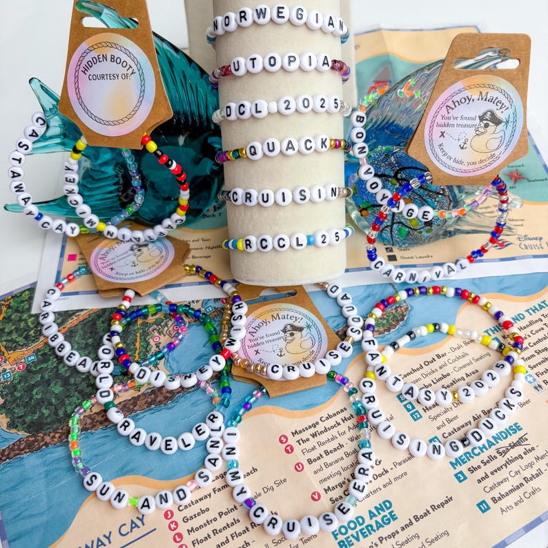 Personalized Cruise Ship Bracelets – Hide and Seek Cruise Duck Gifts ...