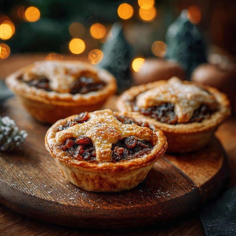 Authentic Traditional British Mince Pie Recipe Printable, Festive ...