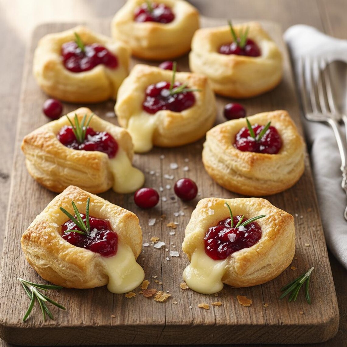Cranberry Brie Bites Recipe | Holiday Appetizer (PDF) - Etsy