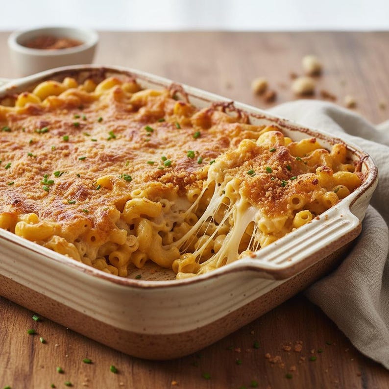 Classic Southern Baked Macaroni and Cheese Recipe Printable PDF ...