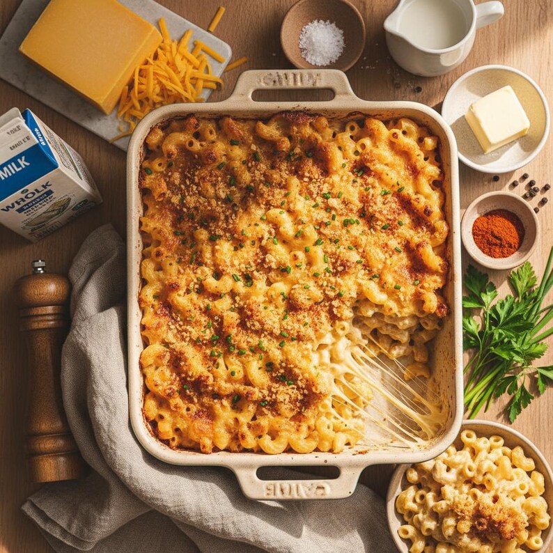 Classic Southern Baked Macaroni and Cheese Recipe Printable PDF ...