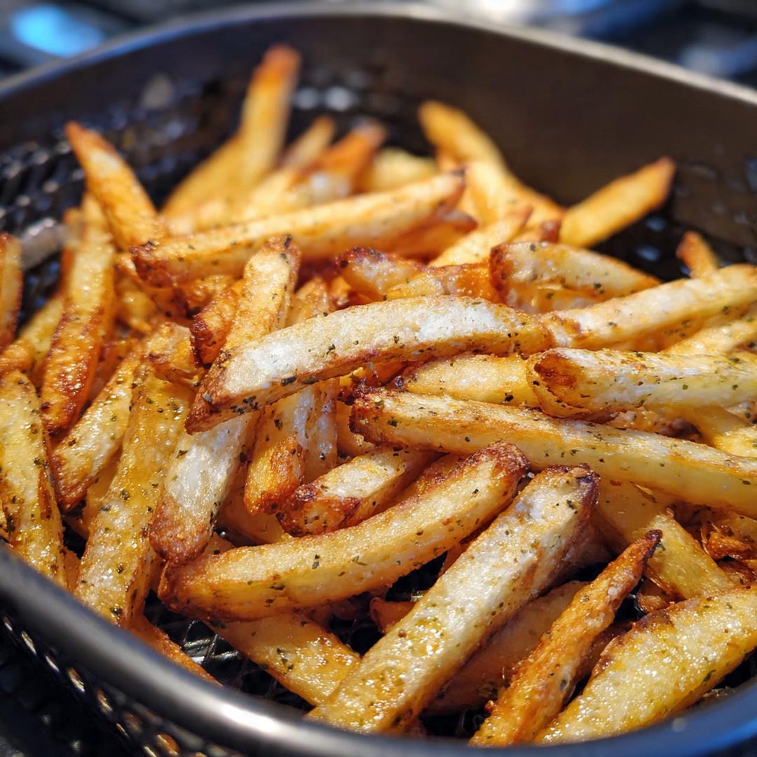 Ricetta per patatine fritte croccanti in friggitrice ad aria in formato ...