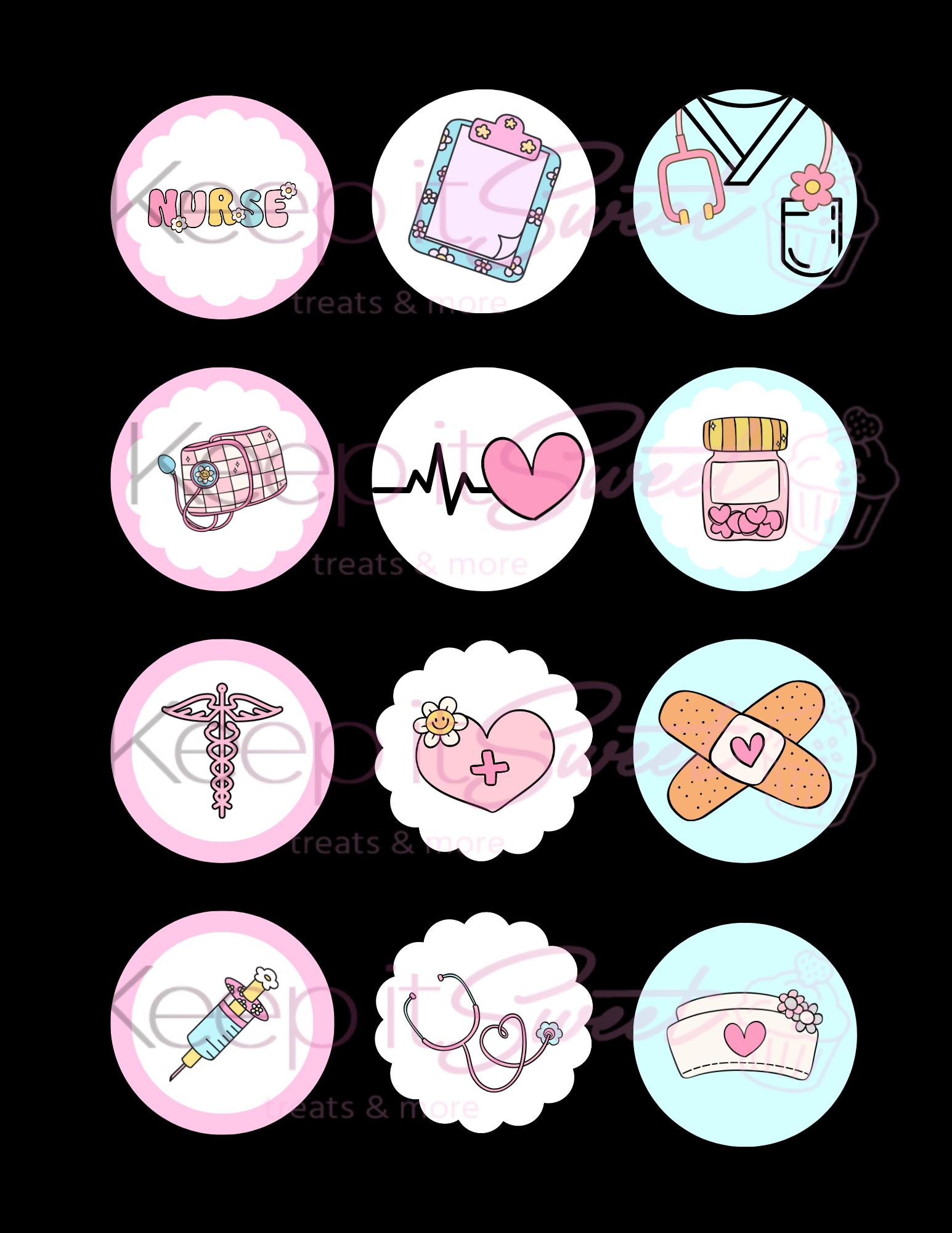 Nurse Cupcake Topper - Etsy