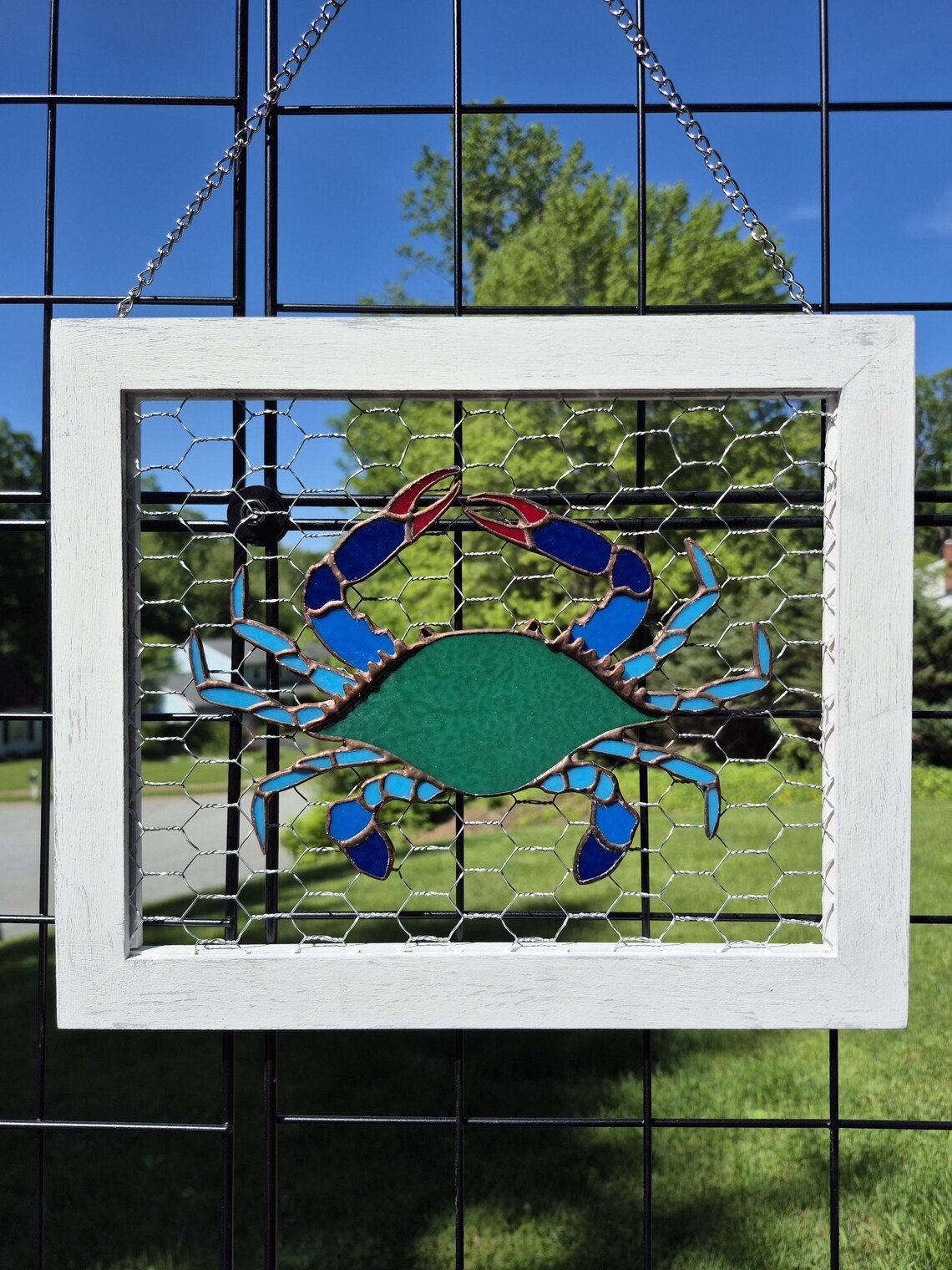 Stained Glass Blue Crab - Etsy