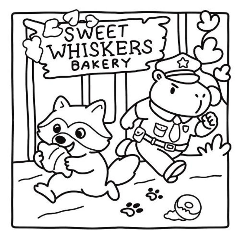 Cozy Crime Scenes Coloring Pages – Funny Detective Book (printable PDF ...