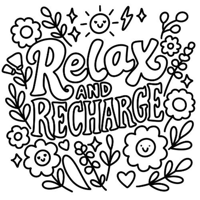 Motivational Quotes Coloring Pages: Uplifting Affirmation Art (PDF) - Etsy