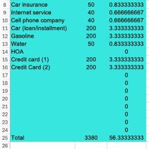 Monthly Budget Planner Excel | Digital Budget Spreadsheet | Finance ...
