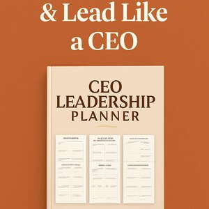 Digital CEO Planner | 50+ Page Printable & Fillable PDF | Business ...