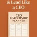 Digital CEO Planner | 50+ Page Printable & Fillable PDF | Business ...