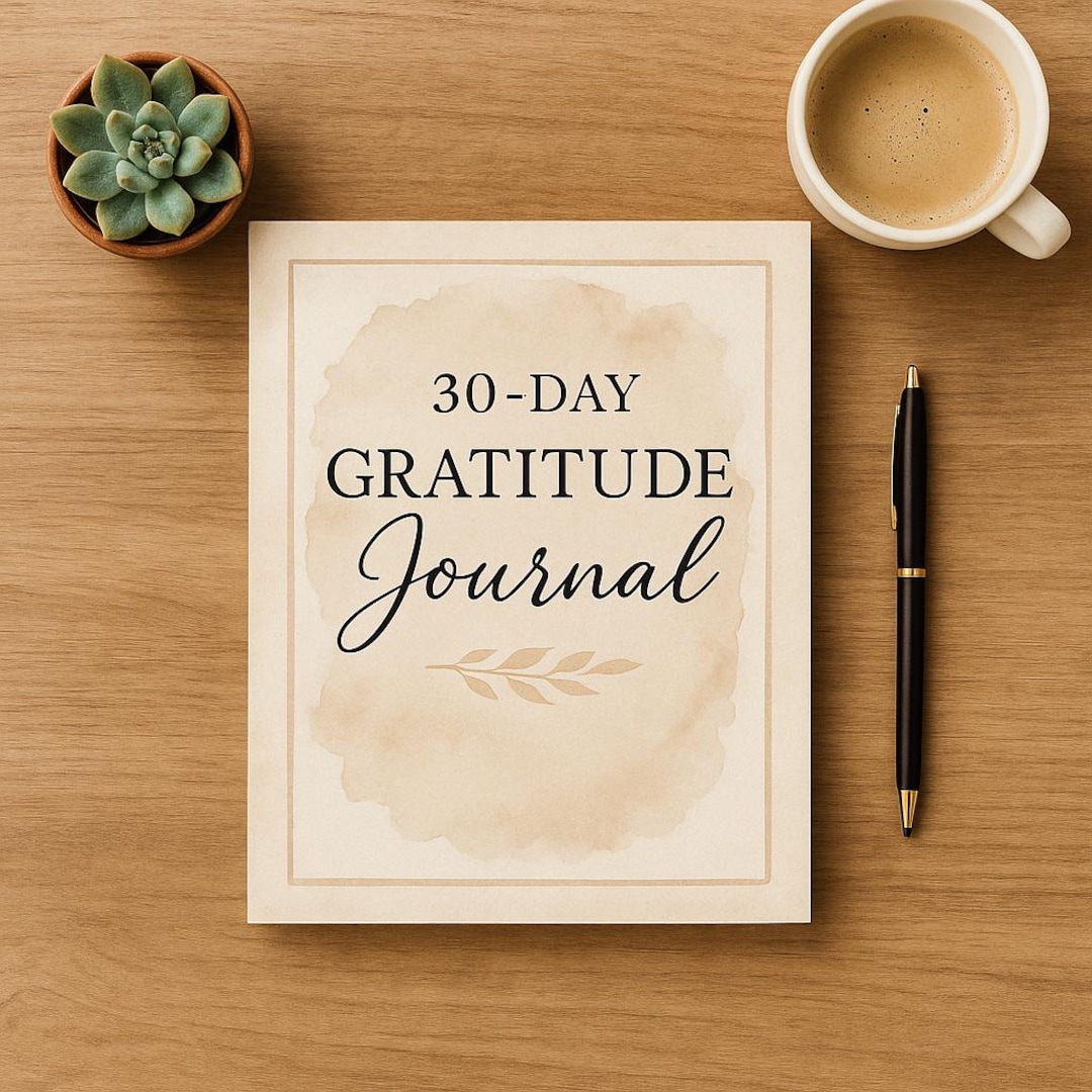 30-day Gratitude Journal – Printable & Fillable PDF – Mindfulness Daily ...