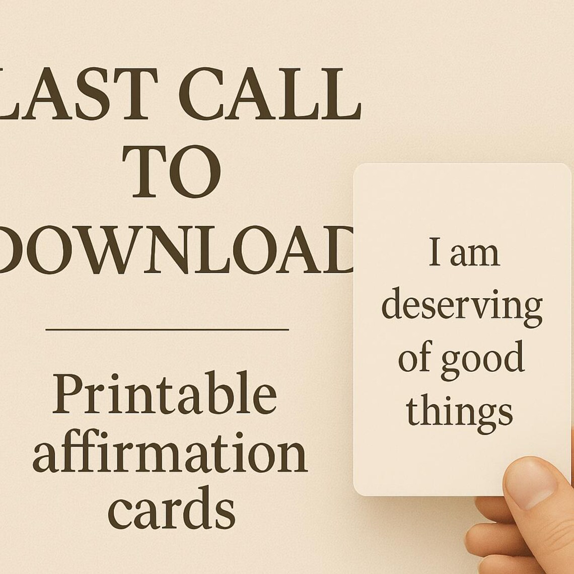 Mindset Reset Affirmation Cards | 40 Printable Daily Mantras for Self ...