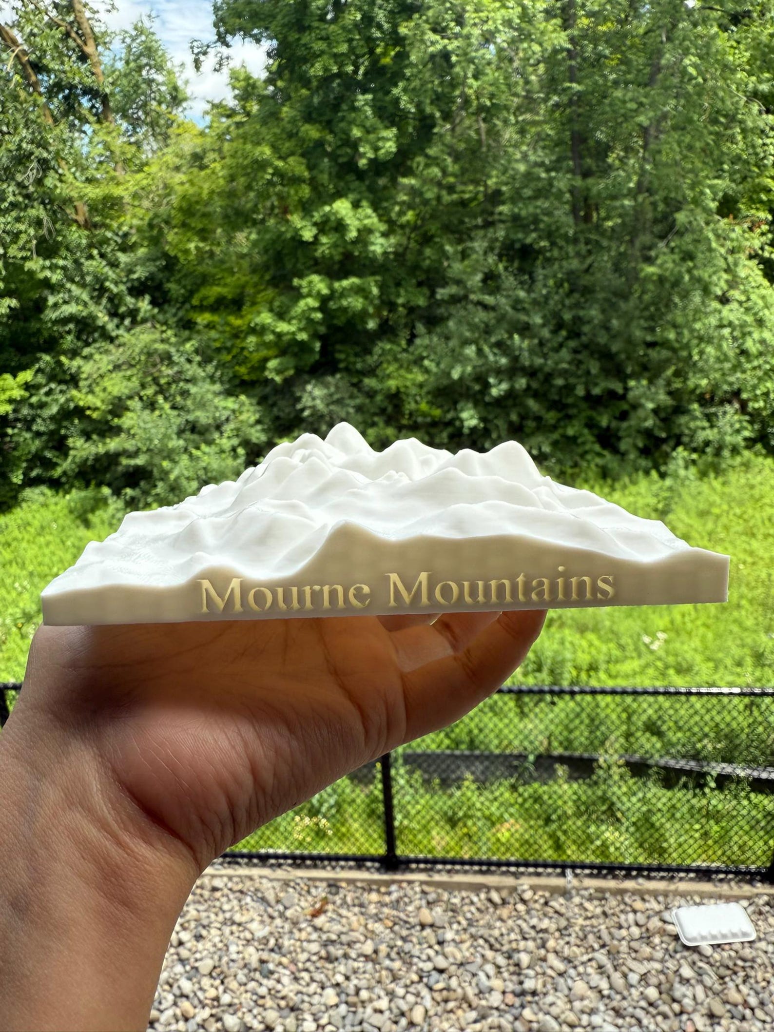 Custom 3D Printed Mountain Model: Topographic Landscape, Unique ...