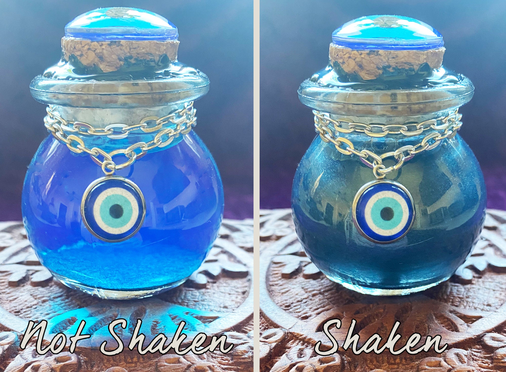 Evil Eye Color-changing Potion Bottle Magical Apothecary Witchy Brew - Etsy