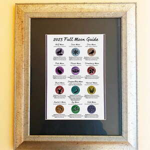2023 Full Moon Guide - Etsy UK