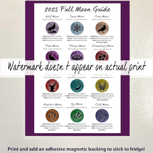 2025 Full Moon Guide: Calendar of 12 Full Moons, Intentions, Crystals ...