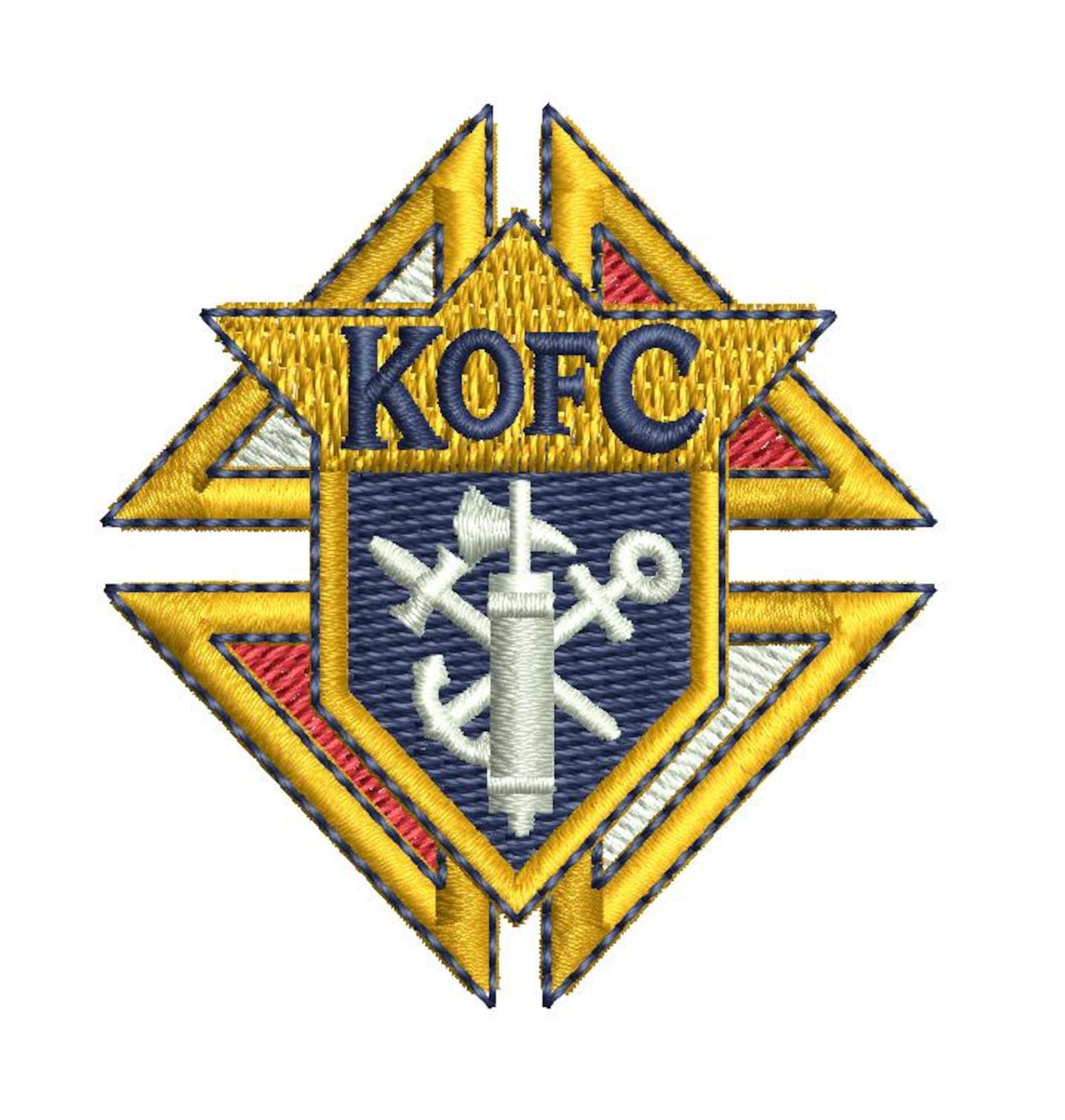Knight of Columbus Logo Hat Embroidery Designs Tajima Wilcom Custom ...