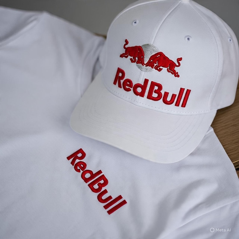 Red Bull Logo Embroidery Machine Tajima Wilcom Custom Embroidery - Etsy