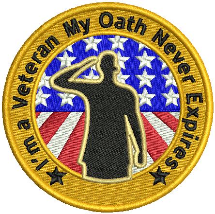 Veterans Day Embroidery Design Tajima Wilcom Custom Embroidery Patches ...