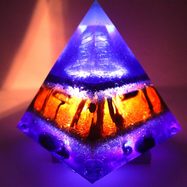 Pyramid Lamp - Etsy