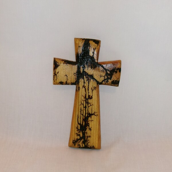 Wood Burned Cross - Etsy