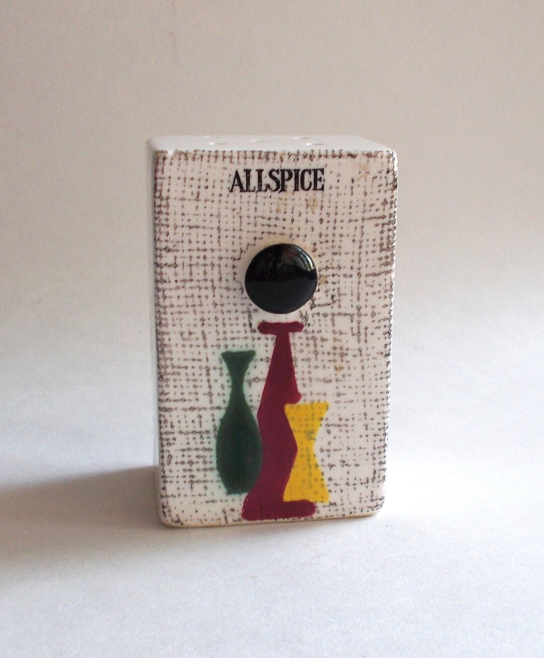 Vintage 1950s or 1960s Ceramic ALLSPICE Spice Jar or Shaker-wine Bottle ...